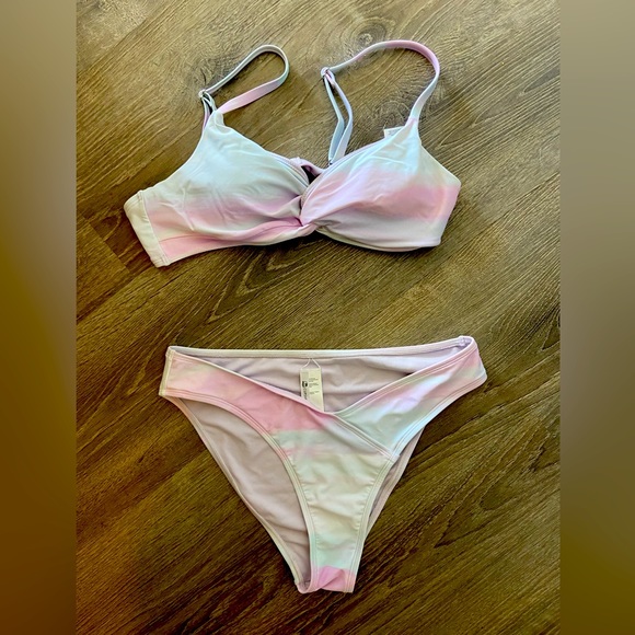 Cupshe | Swim | Cupshe Cotton Candy Bikini Set | Poshmark